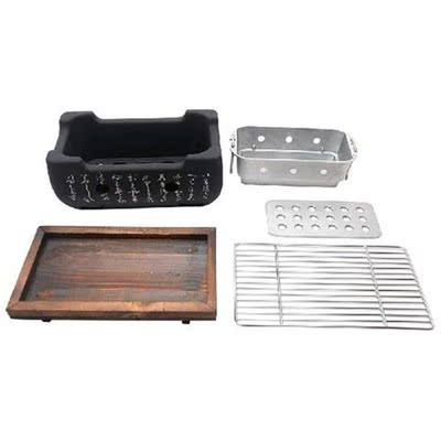 Portable Plate Charcoal Tools Reusable Aluminium Alloy