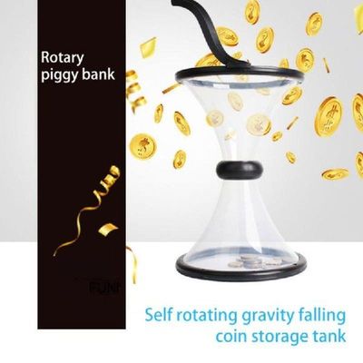 1PC Swirl Piggy Bank Funny Pressure Vortex Coin Piggy Bank