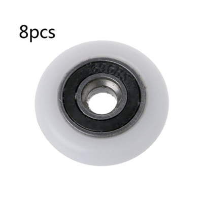 8 Pcs Shower Door Runner Rollers Wheels Pulleys Replacement