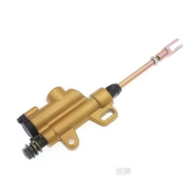 Rear Black Silver Golden Foot Hydraulic Brake Master Cylinde