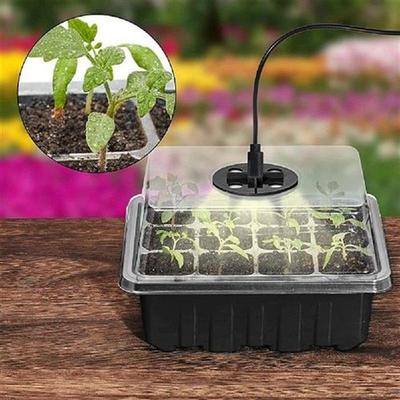 5pcs Seed Starter Trays with Grow Light 12-hole Indoor