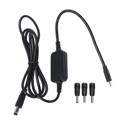 Type C PD to 12V 3A 2.5/3.5/4.0/5.5mm Conveter Cable for Wif