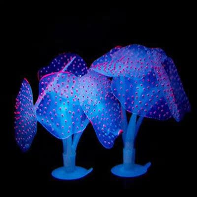 Silicone Glowing Artificial Coral Plants Aquarium