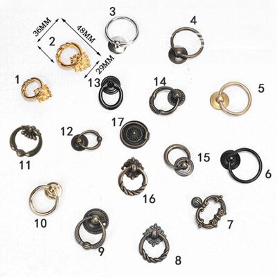 Antique Furniture Handles Drawer Cabinet Door Knobs Pull Han