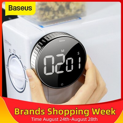 Baseus Digital LED Timer Kitchen Magnetic Countdown Count Do