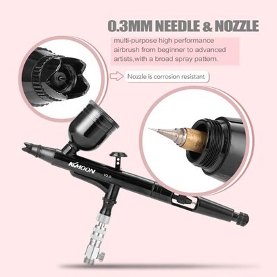 KKmoon Professional Multi-Purpose  Feed Dual-Action Airbrush