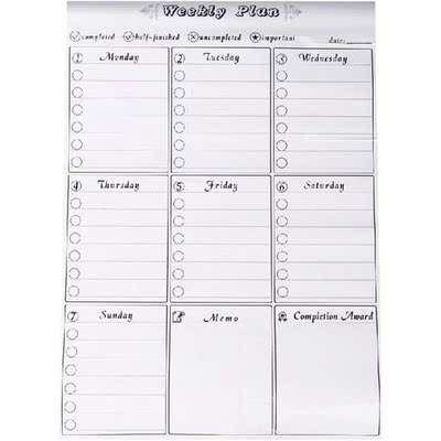 Removable Whiteboard Dry Erase Board Magnets Fridge