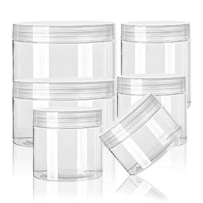 50Pcs Empty Plastic Jars Cosmetic Herbs