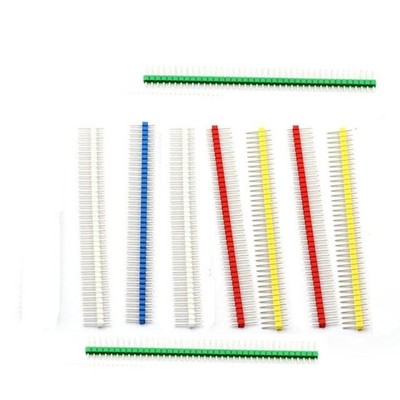 10PCS 40Pin 1x40P Male Breakable Pin Header Strip 2.54mm Lon