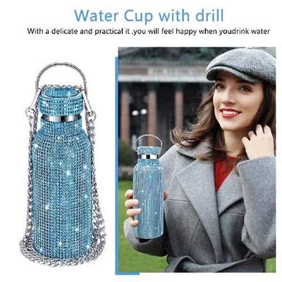 350/500/750ml Thermal Tea Mugs with Chain Insulation Cup