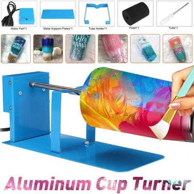 110V/220V Cup Turner for Crafts Tumbler Machine Electric Cup