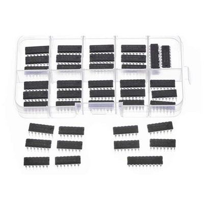 40Pcs 74HCxx + 74LSxx Series Logic IC Assortment Kit, Digita
