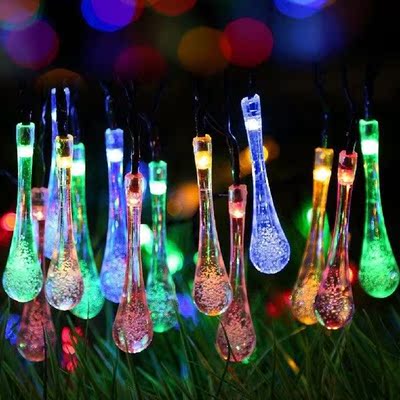 String Light Outdoor Solar Powered 30 LED String Light