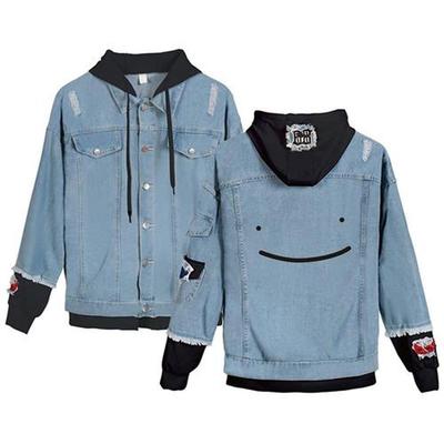 Anime Dreamwastaken Winter Men Jacket Men Denim coat