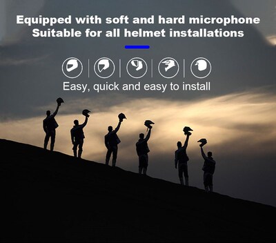 B35 Motorcycle Helmet Headset Bluetooth Stereo Music Player