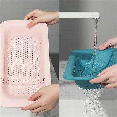 Adjustable Telescopic Kitchen Sink Dish Rack Storage Dish