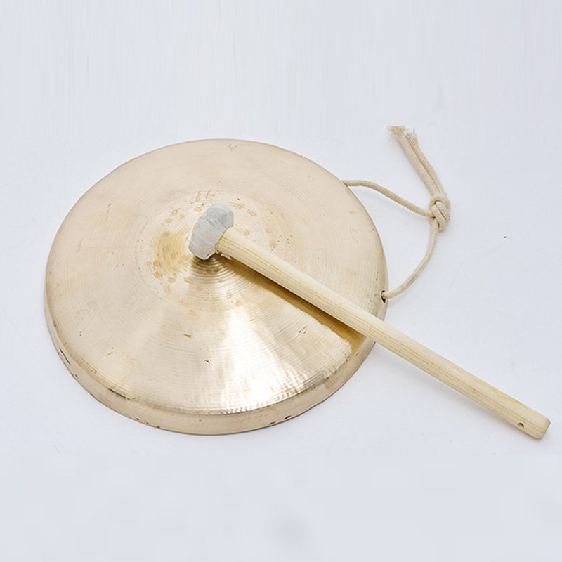 新品21/30/31/32/35cm铜锣大苏锣响铜小锣预警防汛锣中高低音中虎