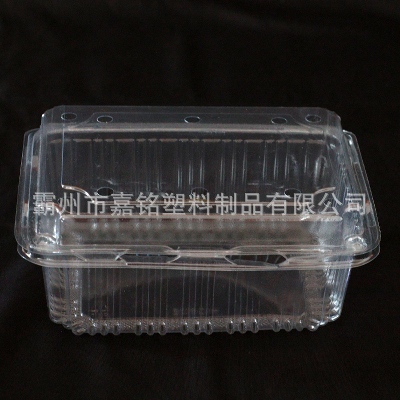 一次性水果盒子带盖透明塑料超市包装盒加厚食品果蔬糕点打包盒