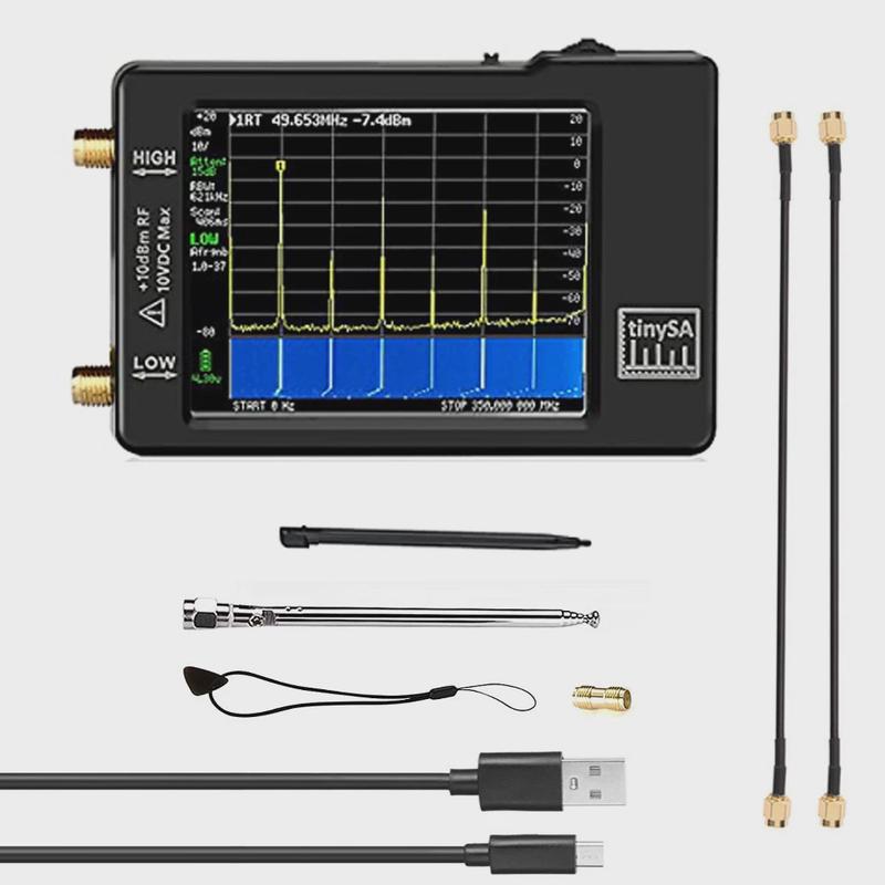2.8寸频谱分析仪tinysa频率范围低100-350mhz高240-960mhz