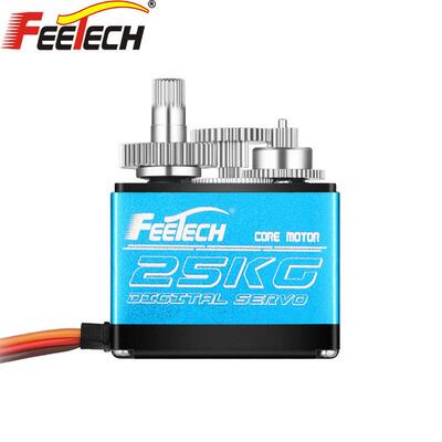 FT5325M防水大扭力数字舵机25KG金属钢齿轮180大角度铝中壳散热