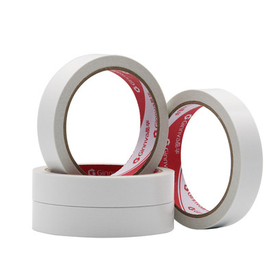 华晶白色热熔强力高粘双面胶带学生手工办公文具两面胶带