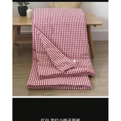 厂家老粗布空调被单人双人夏凉被薄款春夏被子