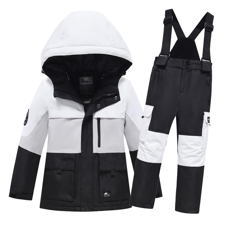 新品儿童滑雪服单男童女童工装滑雪衣裤防风防水套装双板雪服套装