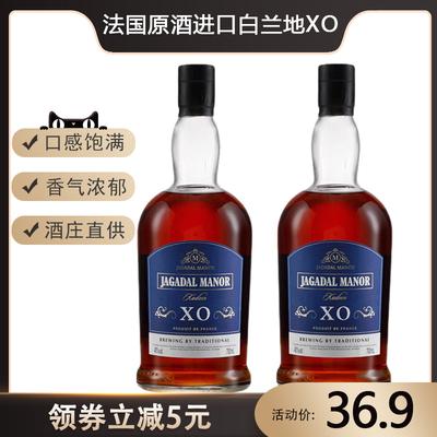 法国原酒进口40度XO白兰地700ml