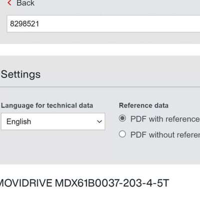 sew变频器特殊电压版本MOVIDRIVE MDX61B00