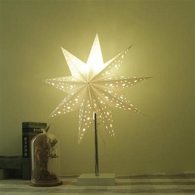LED Floor Light Nine Pointed Star Standing Bedside Table