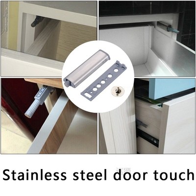 10Pcs/Sets Cabinet Door Stopper Buffer Catches Stainless Ste