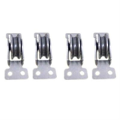 4Pcs Stainless Steel 1.3 Inch Double Bearing Pulley Heavy