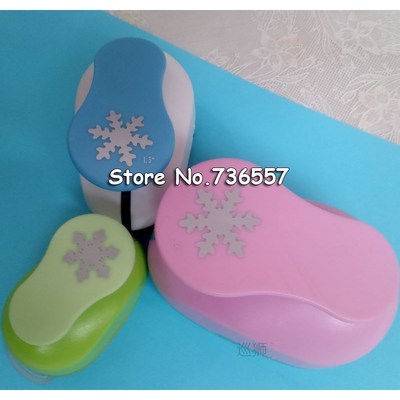 4.9cm 3.7cm 2.5cm Snowflake craft punch set children manual