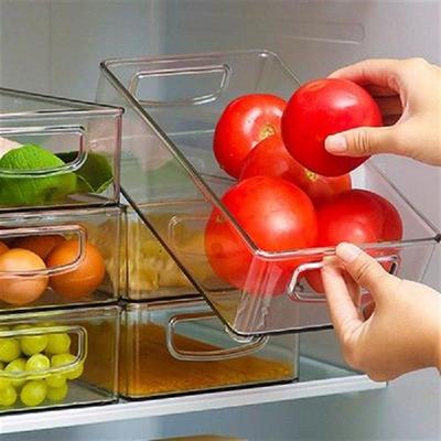 Refrigerator Organizer Bins Stackable Fridge Organizers