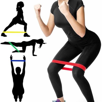 5pcs Elastic Resistance Bands Rubber Band Fitness Gym Equipm