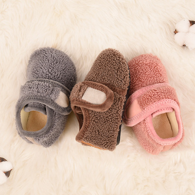 Baby Girls Boys Winter Slippers Children Cute Slipper Kids I