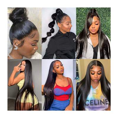 360 Full Lace Frontal Wig Human Hair Pre Plucked Brazilian S