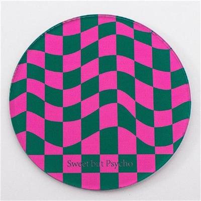 Nordic Coaster Acrylic Ornaments Mat Simple Checkerboard Bow