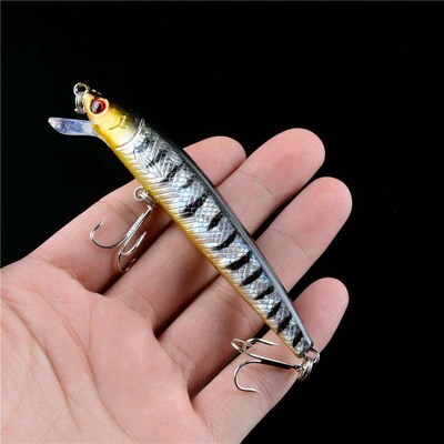1Pcs Japanese Minnow Fishing Lures Floating Hard Bait95mm 7g