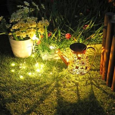 Solar Watering Can Light Outdoor Garden Hanging Kettle