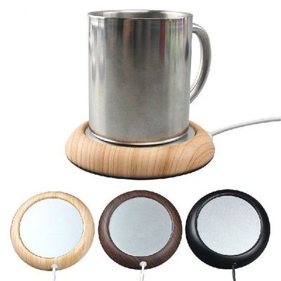 New USB Warmer Pad Protable USB Wood Grain Cup Warmer Heat