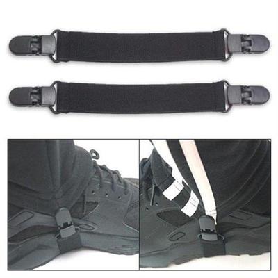 2Pcs Motorcycle Bike Stirrup Pants Clips Leg Boot Elastic