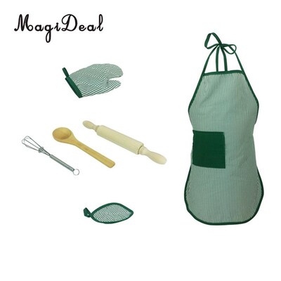 Kitchen Cooking Set, Baking Cake Food Toy Kids Apro