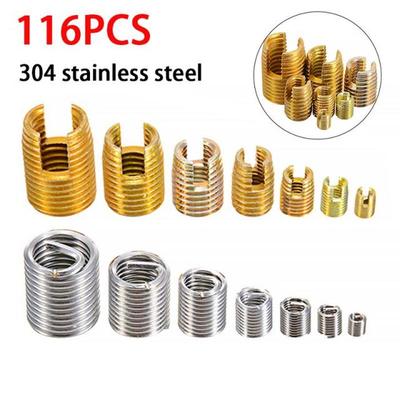 Mayitr 116pcs Wire Thread Insert Set and Self Tapping Thread