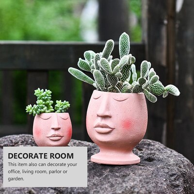 Home Decoration Face Shaped Flowerpot Succulents Flower Pot