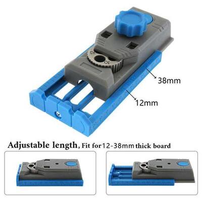 2-in-1 Woodworking Drilling Hole Jig Inclined Locator Obliqu