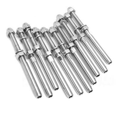 10 Pairs Threaded Terminal Stud and Stemball Swage Cable Ten