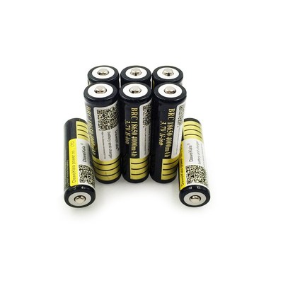10pcs 18650 battery 3.7V 4000mAh rechargeable liion battery
