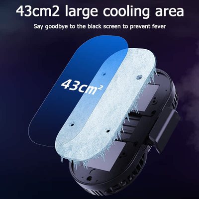 Dual Fan Radiator Phone Cooler Universal Cooling Pad Gaming