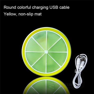 LED Coaster Round Bar KTV Cocktail Mat Ultra-Thin Lighting U